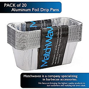 Matchwaves 20 Pack Blackstone Grease Cup Liners, Grease Catcher Liner, Aluminum Foil Drip Pan for 28 and 36 inch Blackstone Griddle