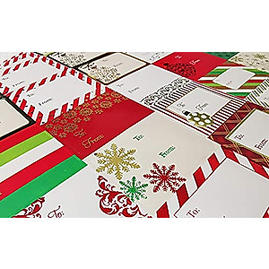 Christmas Sticker Labels,Self Adhesive Gift Stickers Holiday Gift Name Decals for Present/Wrapping Paper Decorations (100 Count)