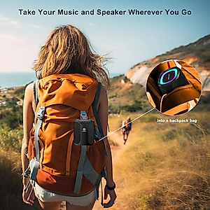 Kinglucky Bluetooth Speaker, Portable Wireless Bluetooth Speaker, 25 Watts, Loud Stereo, Strong Bass, IPX7 Waterproof Shower Speaker, Loud Bluetooth Speaker for Home/Party/Outdoor/Beach