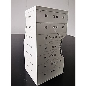 BENME N-Scale Train Scene Plastic Assembly Battle Damage Model-1:160