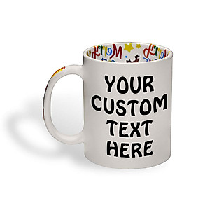 CUSTOM Christmas Coffee Mug Personalized Text & Name Coffee Lover Christmas Gift For Her Hot Chocolate Holiday Gifts Accessories Stocking Stuffer Mugs Winter Decorations Tea Cup