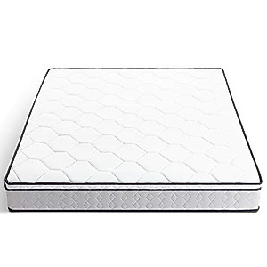 WEEKENDER Bloomington 8-Inch Plush Hybrid Mattress—Heavy Duty Coils—Memory Foam—CertiPur-US —5 Year Warranty, Twin XL