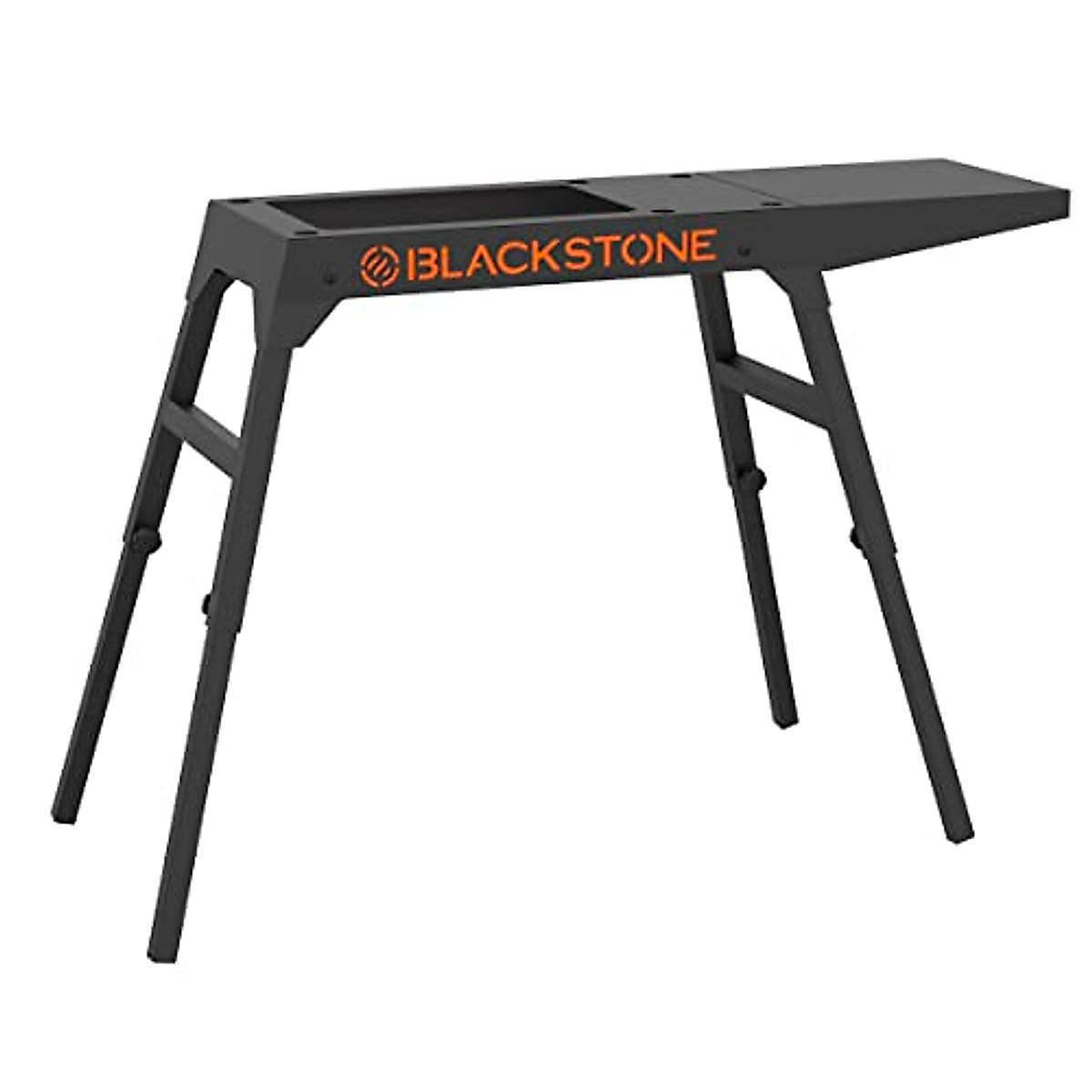 Blackstone Universal Griddle Stand with Adjustable Leg and Side Shelf - Made to fit 17” or 22” Propane Table Top Griddle – Perfect Take Along Grill Accessories for Outdoor Cooking and Camping (Black)