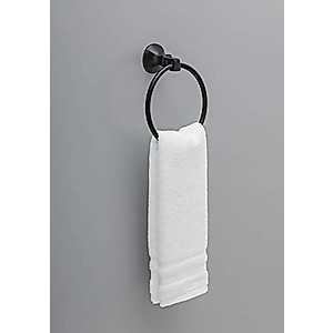 Delta Faucet 76446-BL Ashlyn Wall Mounted Towel Ring in Matte Black