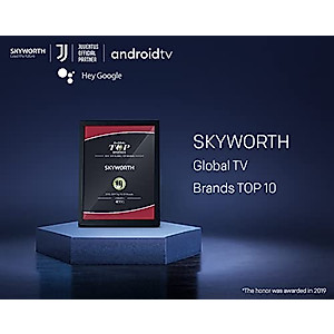 Skyworth 55 Inch S6G Plus Premium 4K Smart Android 10.0 TV, HDR10, Dolby Audio, Smart with Voice Control, Google Assistant, Chromecast, Android TV