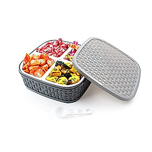 SHOPHOLIC Multipurpose Plastic Dry Fruit Storage Container Serving Box