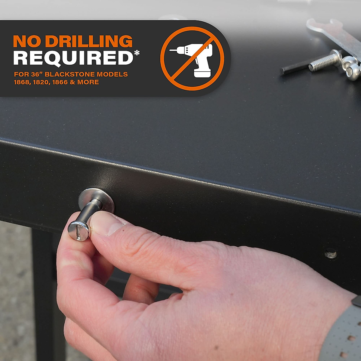 Grydlmat Hang Rack Accessory for 36" & 28" Blackstone Silicone Cover Mat | Blackstone Griddle Attachment to hang and store Grydlmat storage