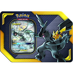 Pokemon Tag Team Tin Pikachu & Zekrom- TCG: Sun & Moon- Contains 4 Booster Packs & Featuring 1 Special Art Pikachu & Zekrom-GX Foil Card