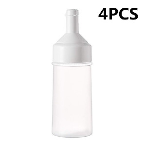 CTTPEG 250ml/8.5ounce Sauce bottle,Plastic Squeeze Bottles,for Condiments, Ketchup, Mayonnaise, Mustard, Hot Sauce, Olive Oil (Black)