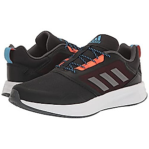 adidas Men's Duramo Protect Running Shoe, Black/Grey/Impact Orange, 10.5