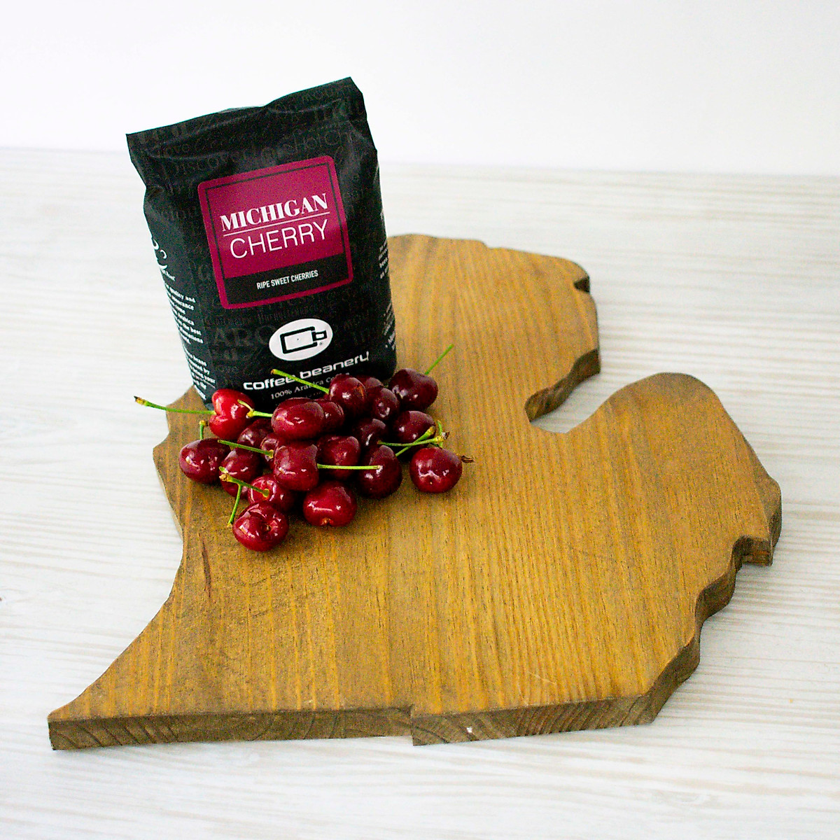 Michigan Cherry Coffee by Coffee Beanery | 12oz Flavored Coffee Ground Medium Roast Coffee| 100% Specialty Arabica Coffee Ground | Gourmet Coffee | Flavored Ground Coffee Medium Roast