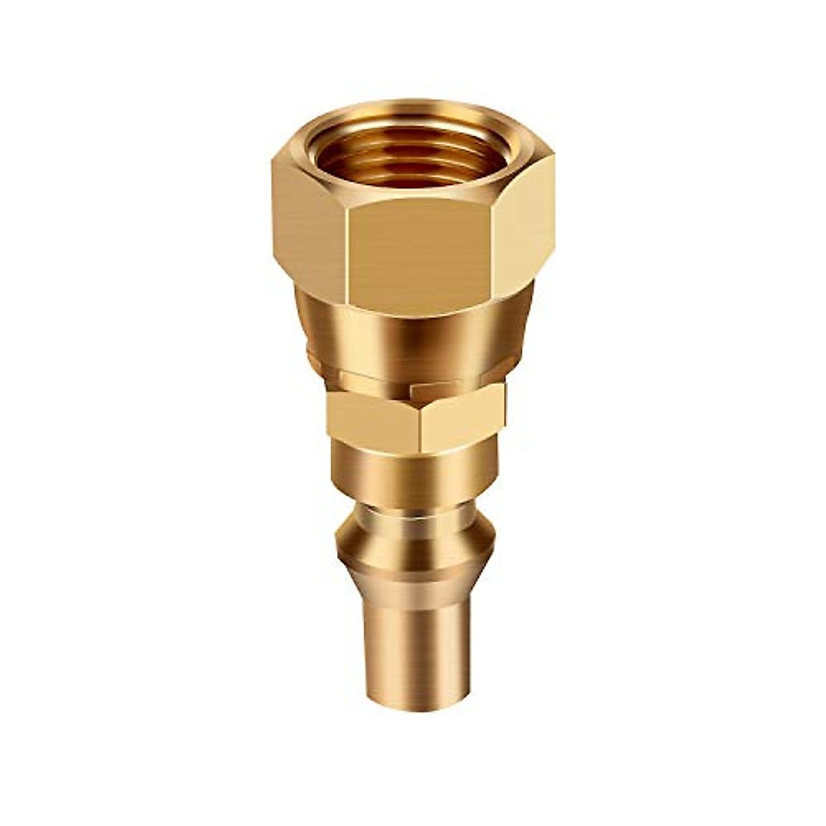 WADEO LP Quick Connect Fittings, 1/4'' RV Propane Quick Connect Fittings for Connecting Low Pressure Gas Appliance Such as Grill, Heater, Fire Pit and RV Quick Connect