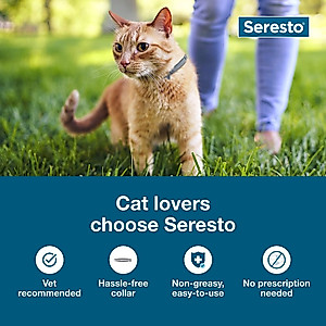 Seresto Small Dog for Dogs Under 18 lbs. & Seresto for Cats Vet-Recommended Flea & Tick Treatment & Prevention Collars | 8 Months Protection Each
