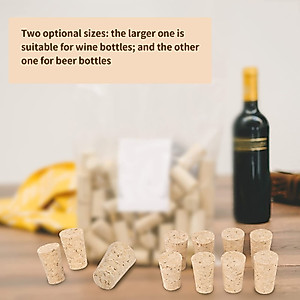 Tapered Cork Stopper, Wine Bottle Cork Stopper, 10 Pieces for Beer Bottles for Most Wine Bottles (22 * 17 * 35 for red Wine Bottle)