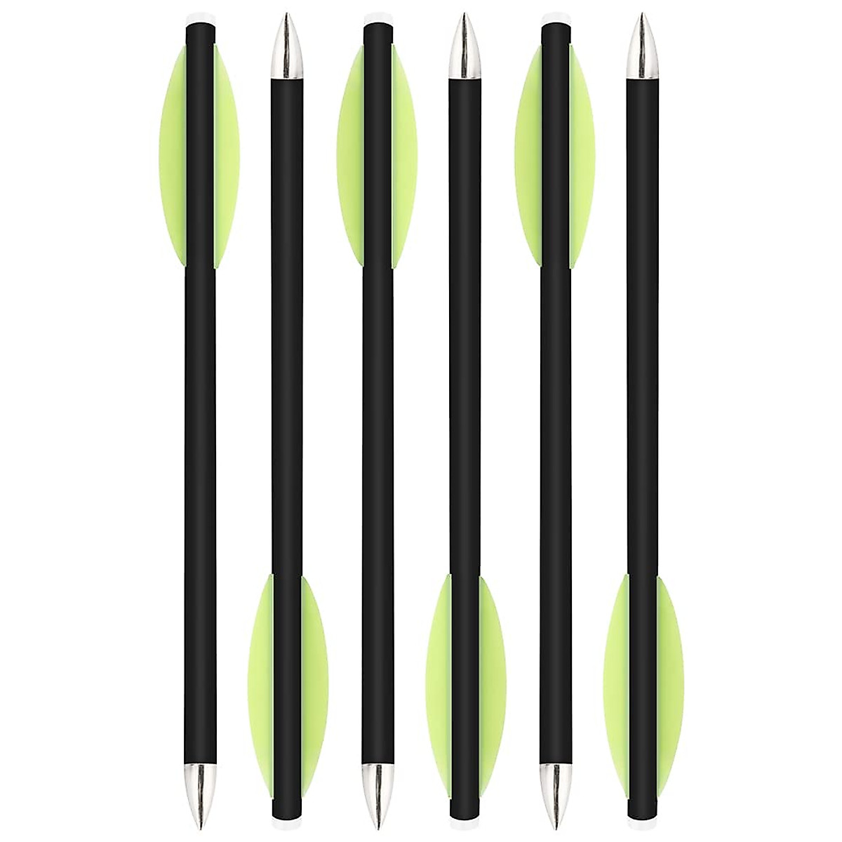 ZSHJGJR Mini Archery Crossbow Bolts, 6.3" Mixed Carbon Crossbow Arrows, for Shooting Target Practice, Small Hunting 24PCS