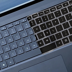 Keyboard Cover for Microsoft Surface Laptop 6/ Surface Laptop 5/Surface Laptop 4 13.5" 15" Laptop, Surface Laptop Studio 2 (2023), Surface Laptop Studio 14.4" Keyboard Protective Cover Skin-Black