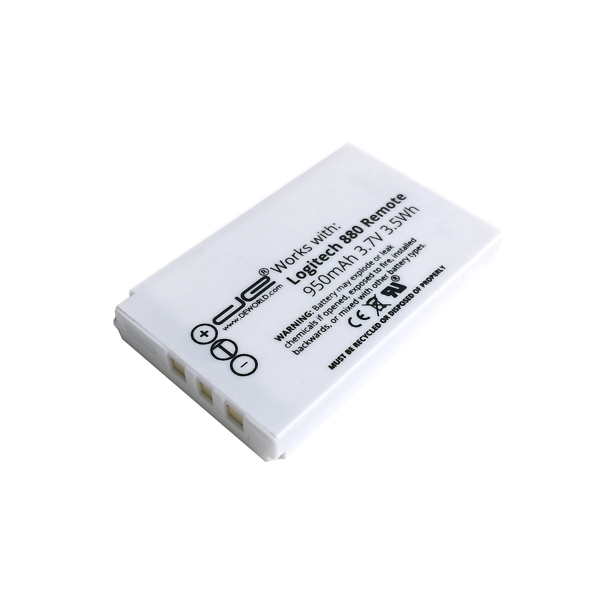 Logitech Harmony Remote Control Replacement Rechargeable Battery - Harmony One, Harmony One Advanced, Harmony 720, 850, 880, H880, 880 Pro, 885, 890, 890 Pro, 900, 900 Pro, Harmony 1, Harmony 1 Advanc