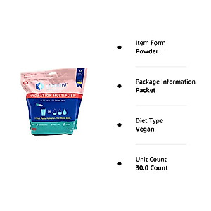 Liquid I.V. Hydration Multiplier, Electrolyte Powder, Easy Open Packets, Supplement Drink Mix (Strawberry 30 Count)