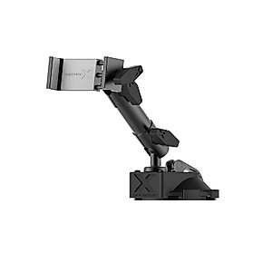 Bracketron HD Phone Dock PRO Dash and Window Metal Clamp Mount, Phone Holder for Car, Universal Phone Mount for Phones up to 3.5 Inches Wide