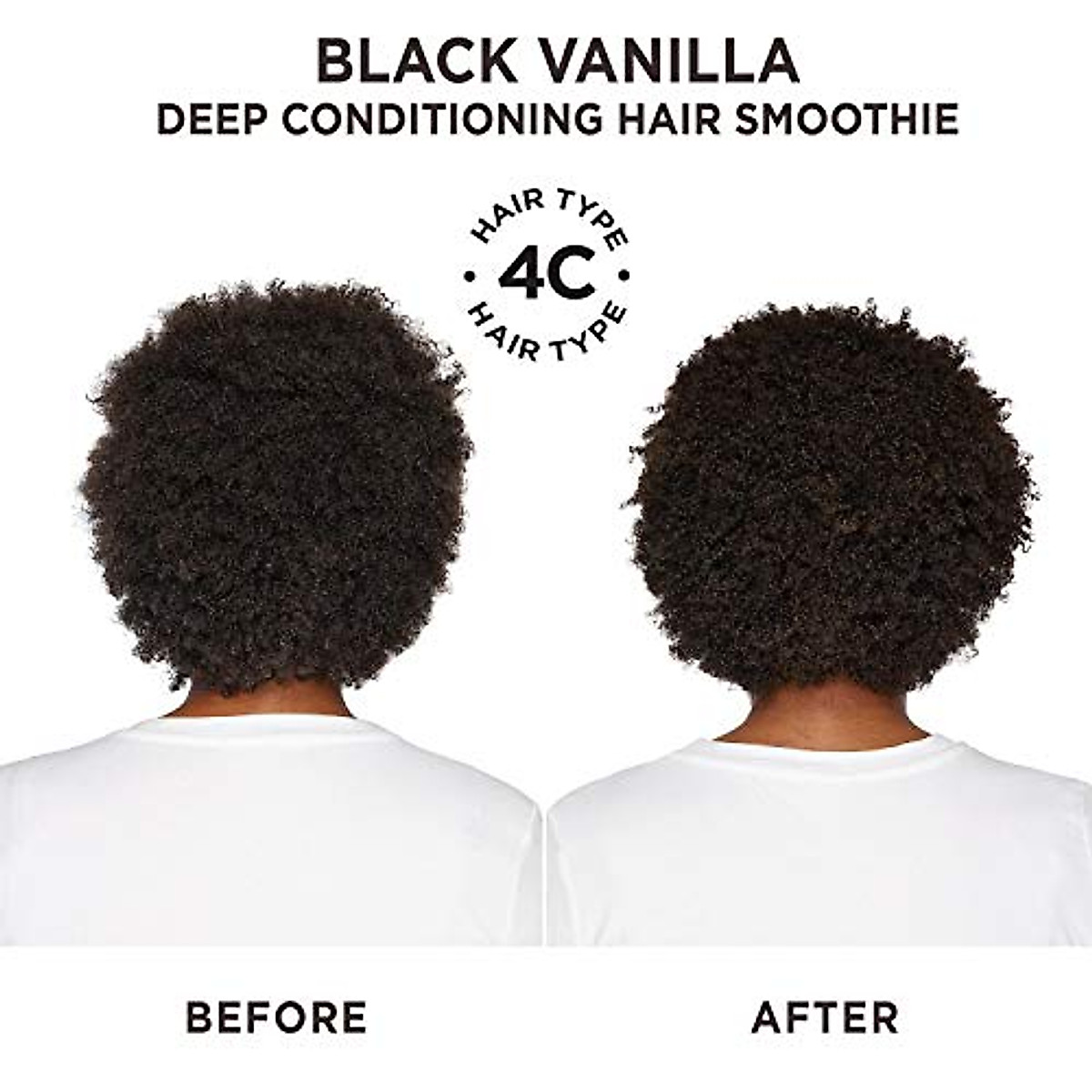 Carol's Daughter Black Vanilla Hair Smoothie for Curly, Wavy or Natural Hair, Shea Butter Hair Mask For Dry and Dull Hair, 8 Oz