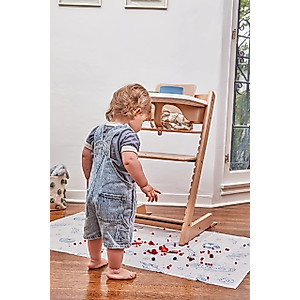 Disposable Splat Mats | Biodegradable + Compostable | 30 Count | Under Highchair Splat Mat for Floor | Liquid Resistant | Durable | dollop (Blue Out of This World)