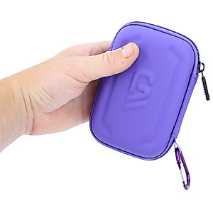 CASEMATIX Retro Handheld Game Console Case Compatible with HigoKids QS4 Portable Retro Video Game Player, Mademax RS-1 Console, E-MODS Arcade Pocket Player and More Up to 4.75", Purple Case Only