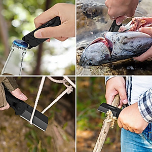 warmot Small Pocket Knife, 1.9 inch Stainless Steel Sharp Blade, EDC Folding Pocket Knife, Box Cutter for Women and Men with Bottle Opener and Glass Breaker