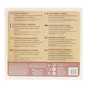 Melissa & Doug 12410 Horses Stamp Set | Arts & Crafts | Stamp Sets & Stencils | 4+ | Gift for Boy or Girl, Multicolor