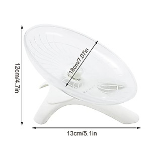 Hamster Wooden House Small Pets Hideout + Flying Saucer Silent Running Exercise Wheel for Dwarf Hamster Russian Robo