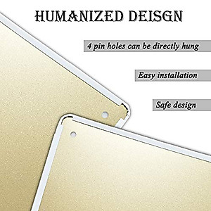 AntSwegg Tin Sign Danger Velociraptor Containment Metal Sign 12x8 Inch, B014