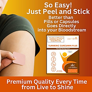 Live To Shine Turmeric Curcumin Topical Patches - 30 Days Supply – USA Made