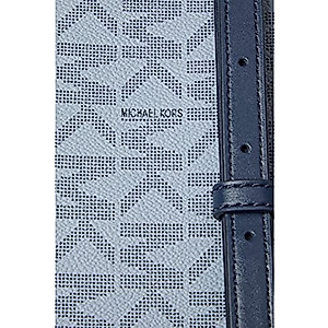 Michael Kors Jet Set Charm Large East/West Camera Crossbody Navy/White/Pale Blue One Size