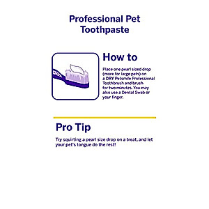 Petsmile Professional Pet Toothpaste | Cat & Dog Dental Care | Controls Plaque, Tartar, & Bad Breathe | Only VOHC Accepted Toothpaste | Teeth Cleaning Pet Supplies (London Broil, 4.2 Oz)