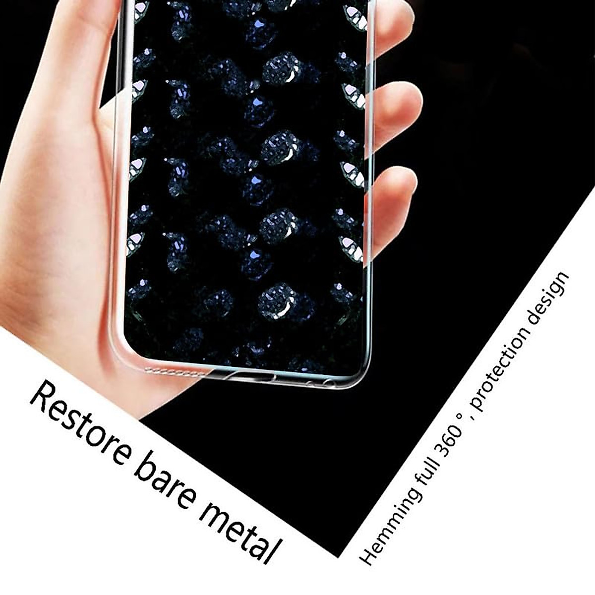 KJYFOANI for Infinix GT 10 Pro Case with [360° Rotation Ring Kickstand], Anti-Scratch Soft Silicone Phone Case for Infinix GT 10 Pro, Shockproof Cover for Women/Girl, Transparent (6.67") - XT24