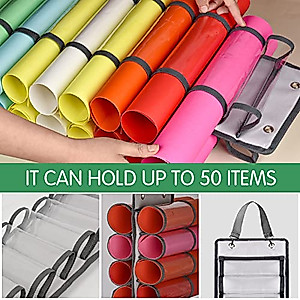 Vinyl Roll Holder, Vinyl Storage Organizer Wall Mount/Over The Door, Vinyl roll Storage, Craft Vinyl Storage Organizer Idea with 50 Compartments