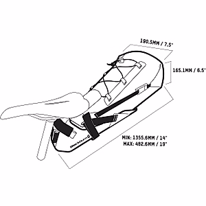 Blackburn Outpost Elite Universal Seat Pack and Dry Bike Bag (Black/Grey, One Size)