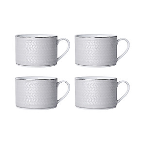 Mikasa Percy 20-Piece Porcelain Dinnerware Set, Service for 4, Grey