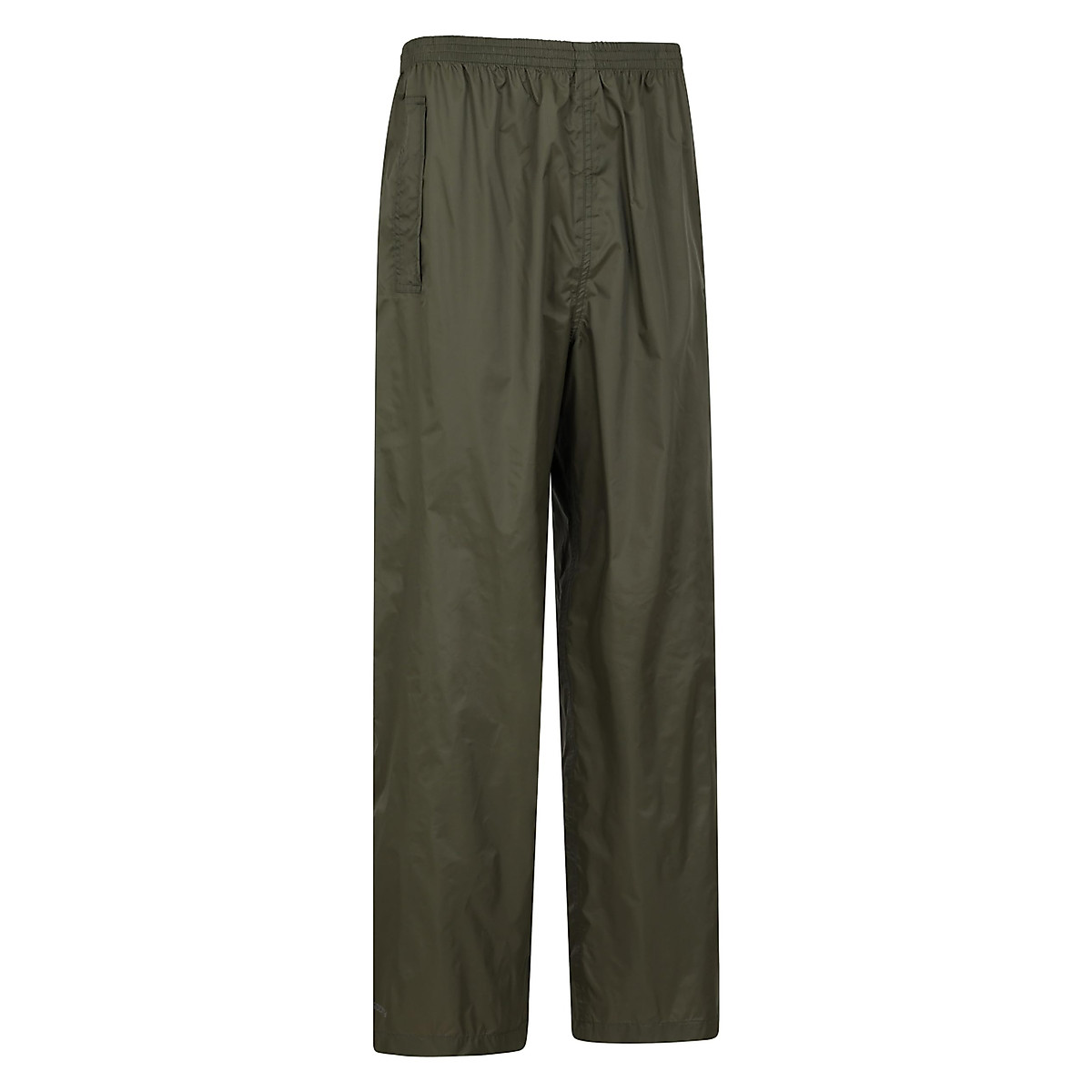 Mountain Warehouse Pakka Mens Waterproof Rain Over Pants - Breathable Khaki Medium