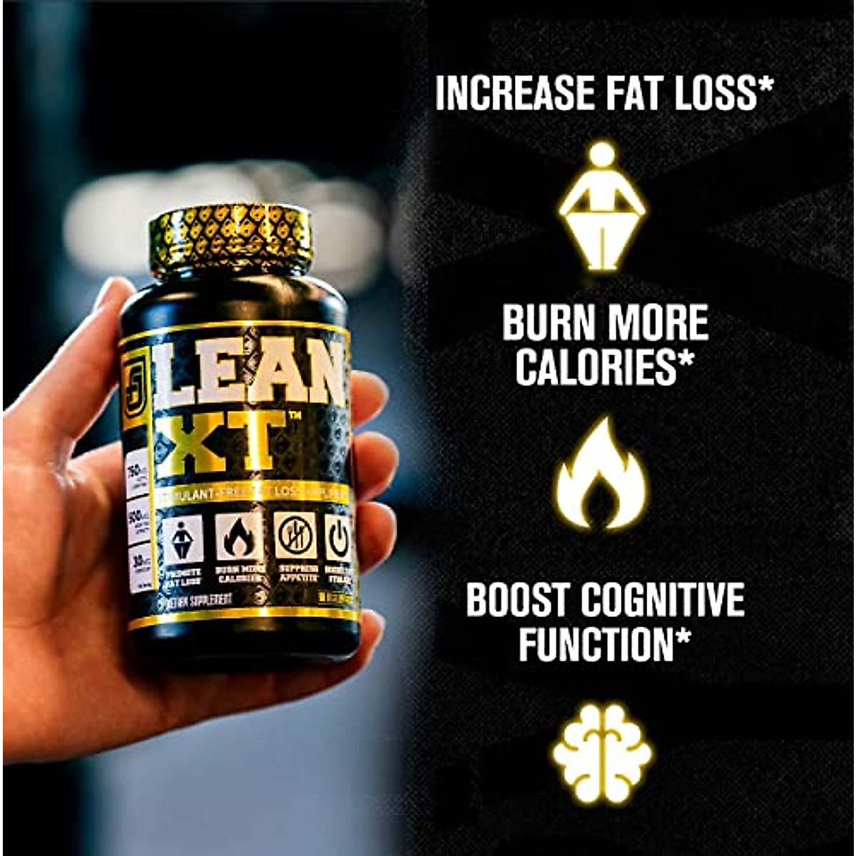 Burn-XT Thermogenic Fat Burner, Lean PM Nighttime Fat Burner & Sleep Aid, Lean-XT Caffeine Free Fat Burner