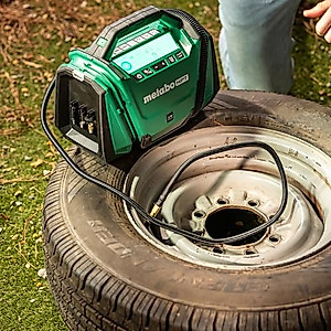 Metabo HPT 18V MultiVolt™ Cordless Dual Function Inflator, Tool Only - No Battery, Portable Air Compressor, UP18DAQ4