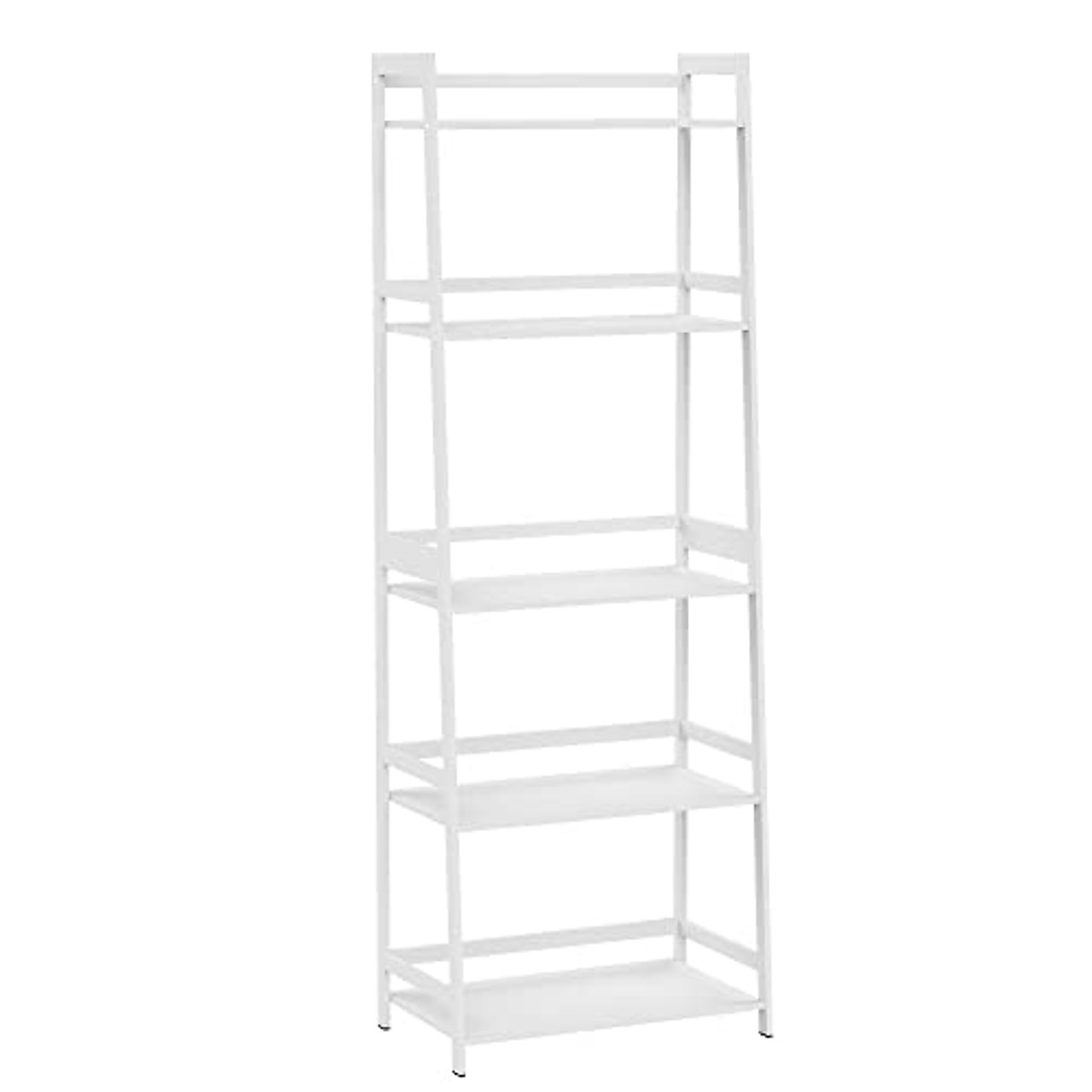 WTZ Bookshelf Book Shelf, Bookcase Storage Shelves Book case, Ladder Shelf for Bedroom, Living Room, Office MC-508(White)