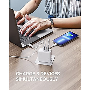 VOLTME 100W GaN III USB C Wall Charger (Foldable Plug), PD3.0 PPS USB-C Fast Charger 3-Port for MacBook Pro/Air, iPhone 14 13 12 11, Pixelbook, ThinkPad, Dell XPS, iPad Pro, Galaxy Note, Pixel, Pixel