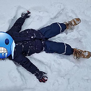 kimmyku Toddler Waterproof Winter Gloves Thinsulate Snow Ski Gloves for Kids Boy Girls Light Pink