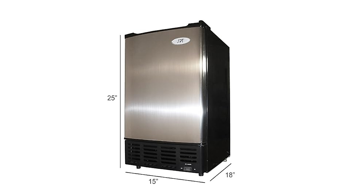 SPT Undercounter Ice Maker - No Drain & 12 lbs Daily