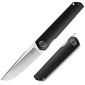 Miki Folding Knife Pocket Japanese Knife, G10 Handle, w/ D2 Steel Blade, Camping Outdoor Fishing And Everyday Carry, EDC Knife