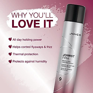 JoiMist Firm Protective Finishing Spray | For Most Hair Types | Protect Against Heat & Humidity | Eliminate Static & Frizz | Protect Against Pollution & Harmful UV | Paraben & Sulfate Free | 300mL