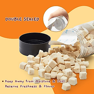 Jungle Calling Freeze Dried Chicken Cat & Dog Treats, Raw Single Ingredient Chicken Bites, High Protein Grain Free Pet Training Treats & Food Topper (Chicken Cubes, 3.2 oz)