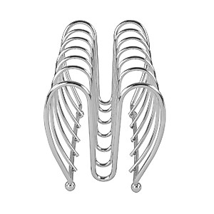 Spectrum Diversified Bloom Kitchen Lid Holder Organizer for Plates, Cutting Boards Bakeware, Cooling Racks, Pots & Pans, Serving Trays, and Reusable Containers, Chrome