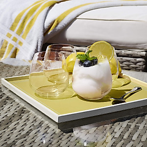 Mikasa Melody Double Old Fashioned, Set of 4, 15-Ounce, Clear