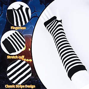 Matiniy Halloween Zombie Cheerleader Costume for Women Girls Include Pom Poms Striped Socks Arm Warmer Hair Ropes Sticker(Adult)